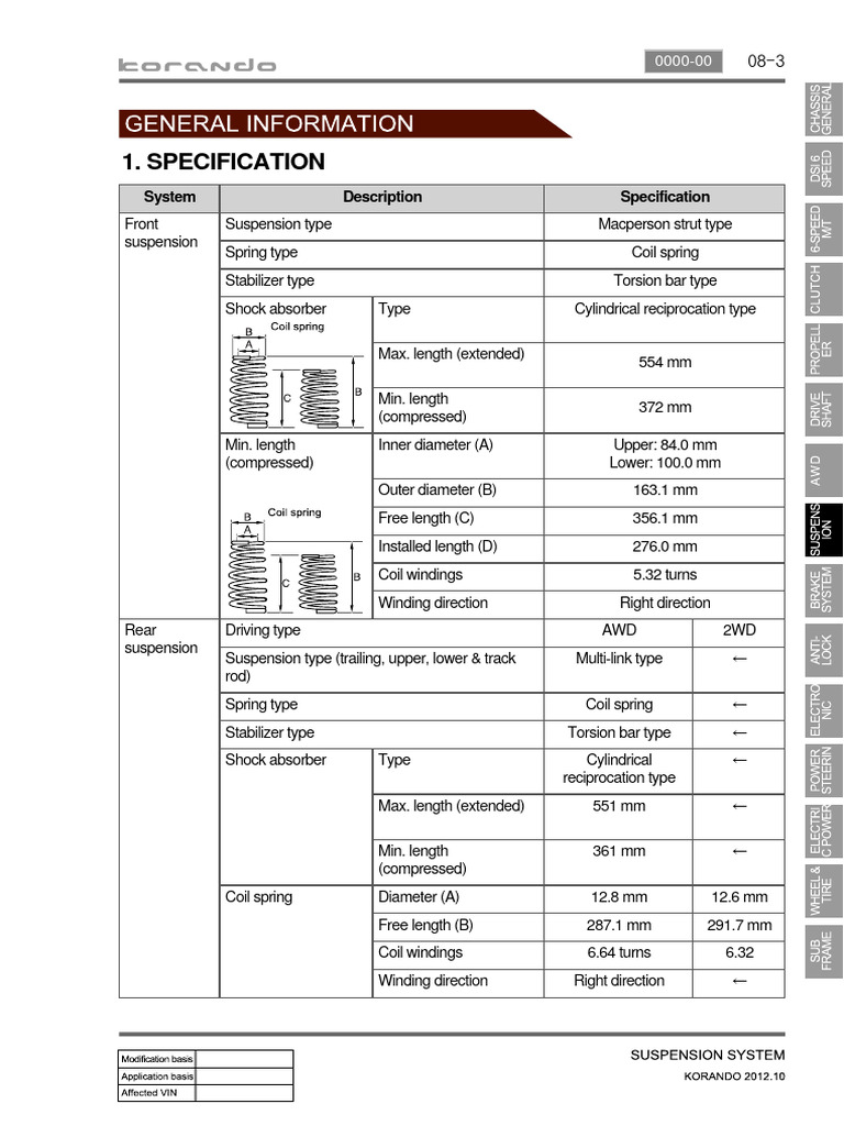 悬挂部件检修、四轮定位数据c206 Wml 609 | PDF | Automotive Technologies | Vehicles