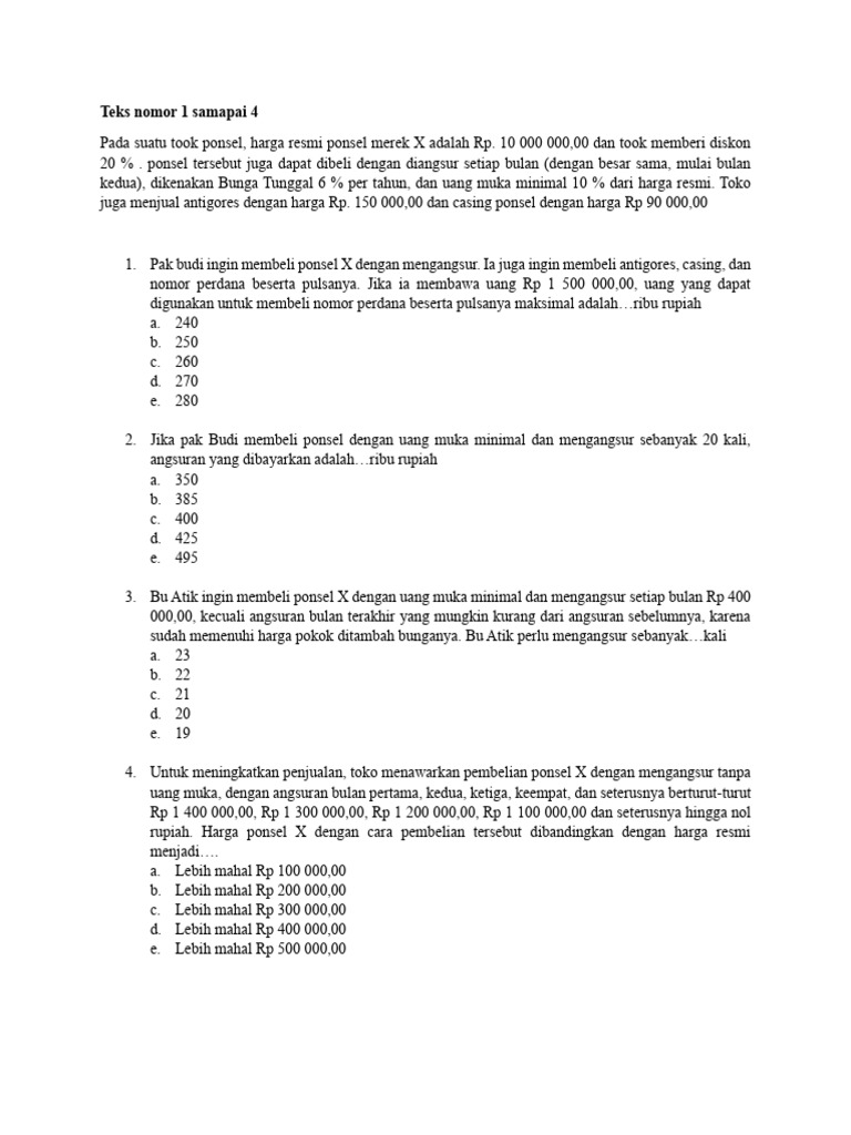 Soal PM SNBT 2024 Hari Pertama-1 | PDF