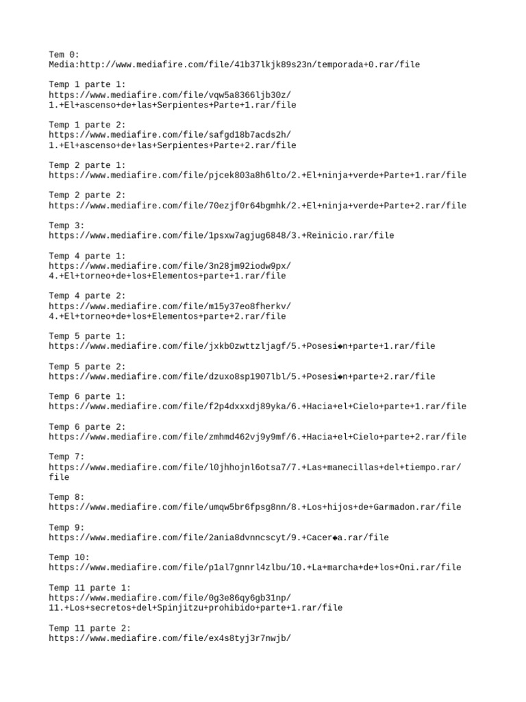 Links Remasterizados | PDF | Computer File | Computer File Formats