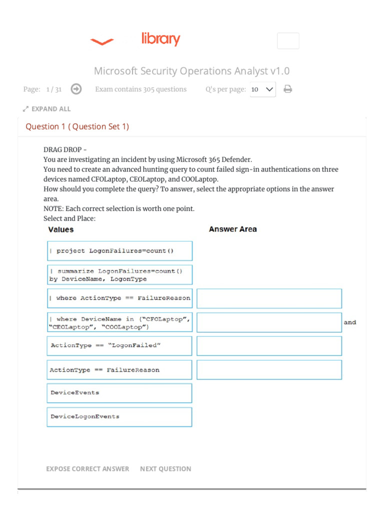 SC-200 Microsoft Exam Questions and Answers - CertLibrary.com ...