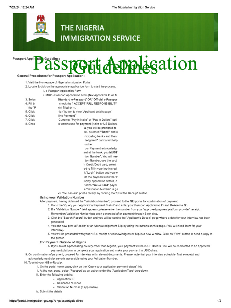 Immigration Service | PDF