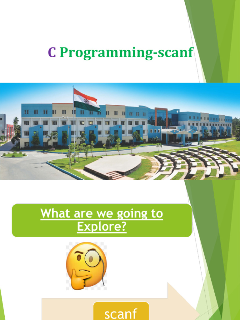Scanf - Input in c | PDF
