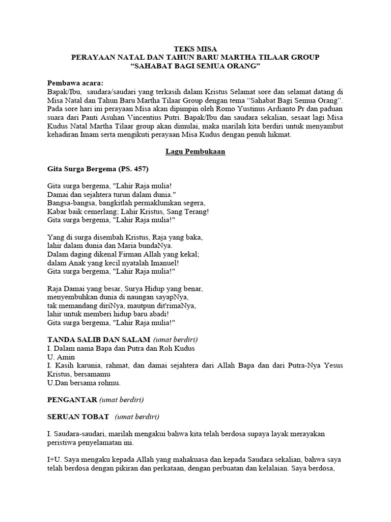 Teks Misa | PDF
