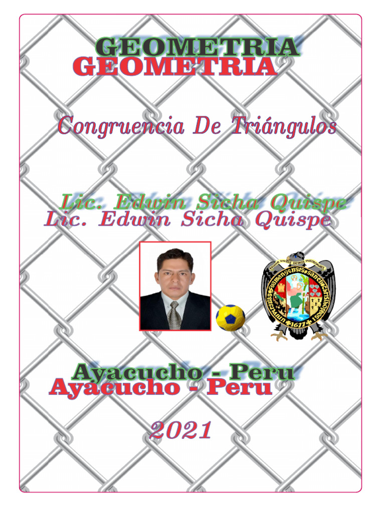 Congruencia de Triángulos-Teoría-2021 | PDF | Triángulo | Geometría del plano euclidiano