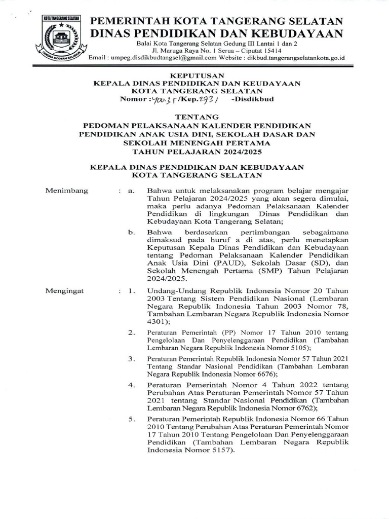 Kalender Pendidikan Tp 2024 2025 Pdf