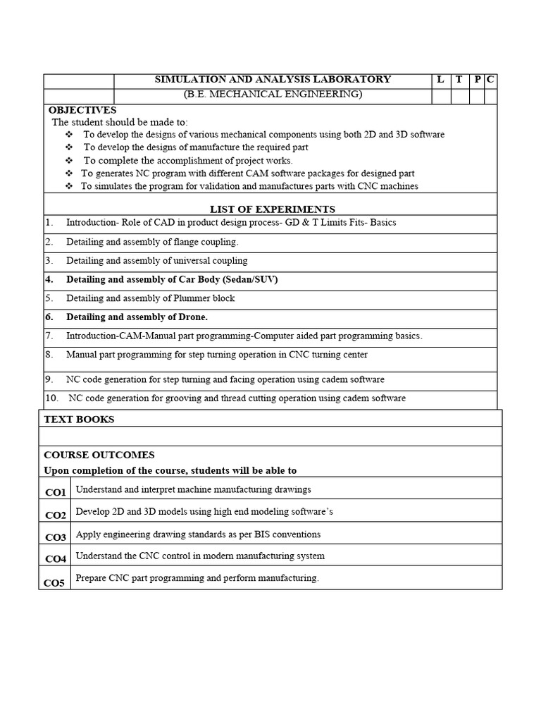 Mechanical Engineering Simulation Lab Guide Pdf Computers