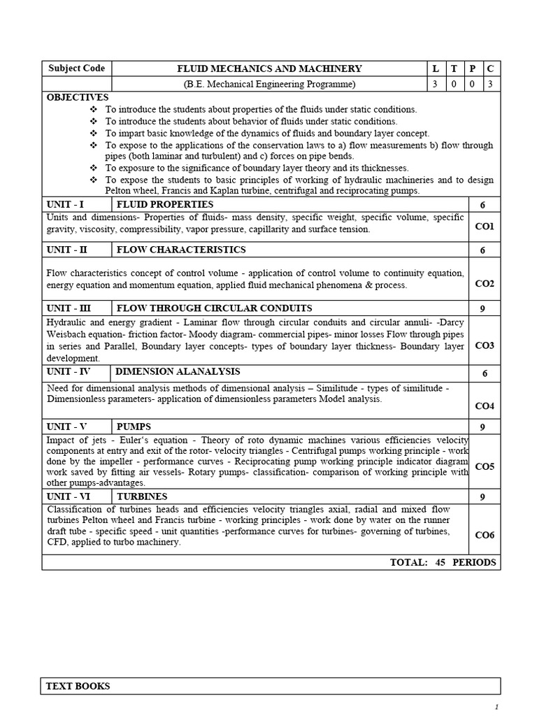 IV Sem - FMM | PDF | Fluid Dynamics | Boundary Layer