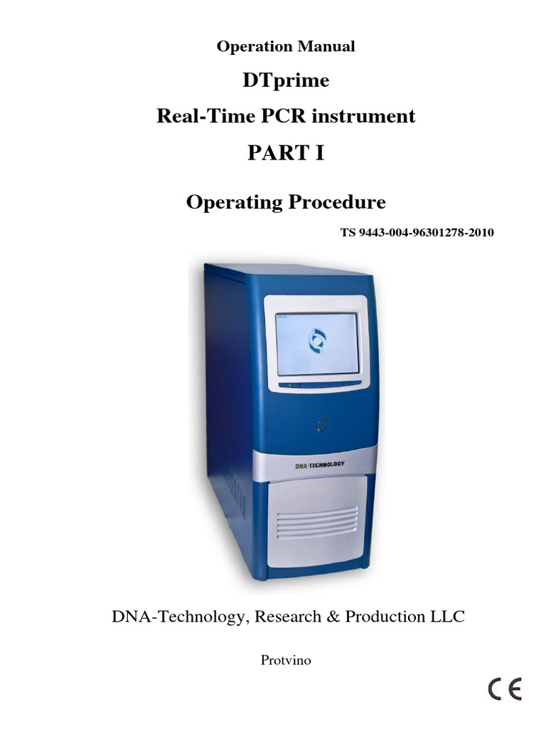 DNA Technology - DTprime Operation Manual I | PDF | Installation ...
