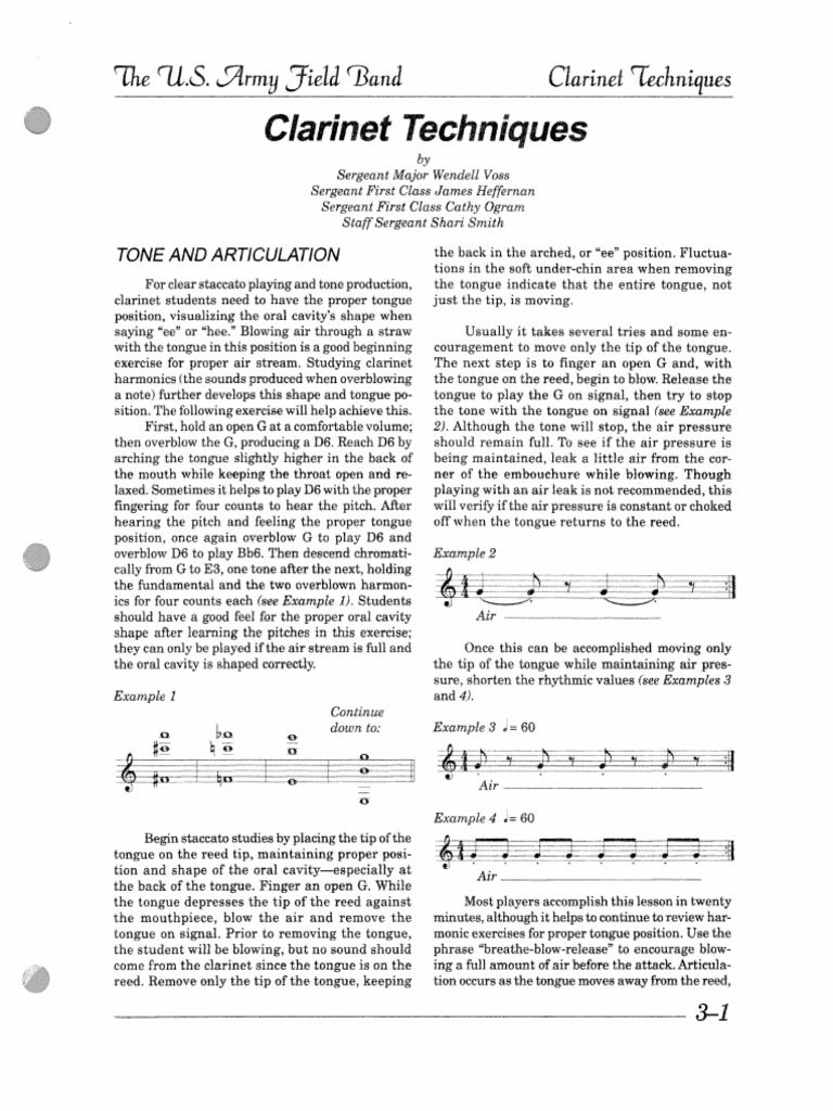 Clarinet Book | PDF | Oboe | Clarinet