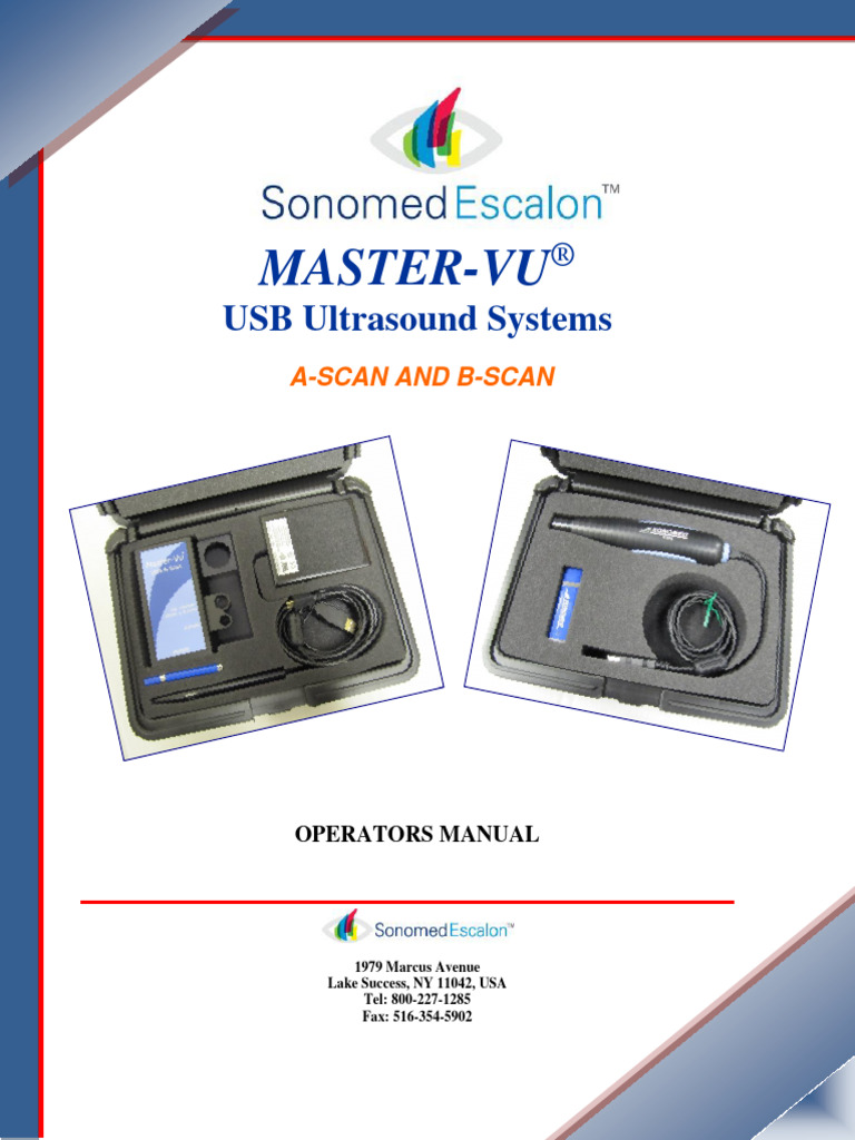 Master-Vu Manual 2K | PDF | Medical Ultrasound | Usb