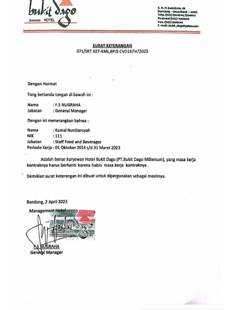 Paklaring Kamal | PDF