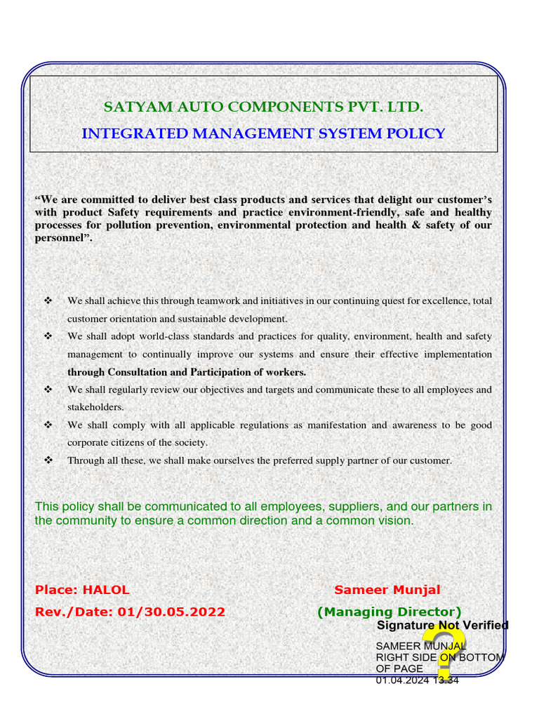 IMS POLICY (1) (1) | PDF