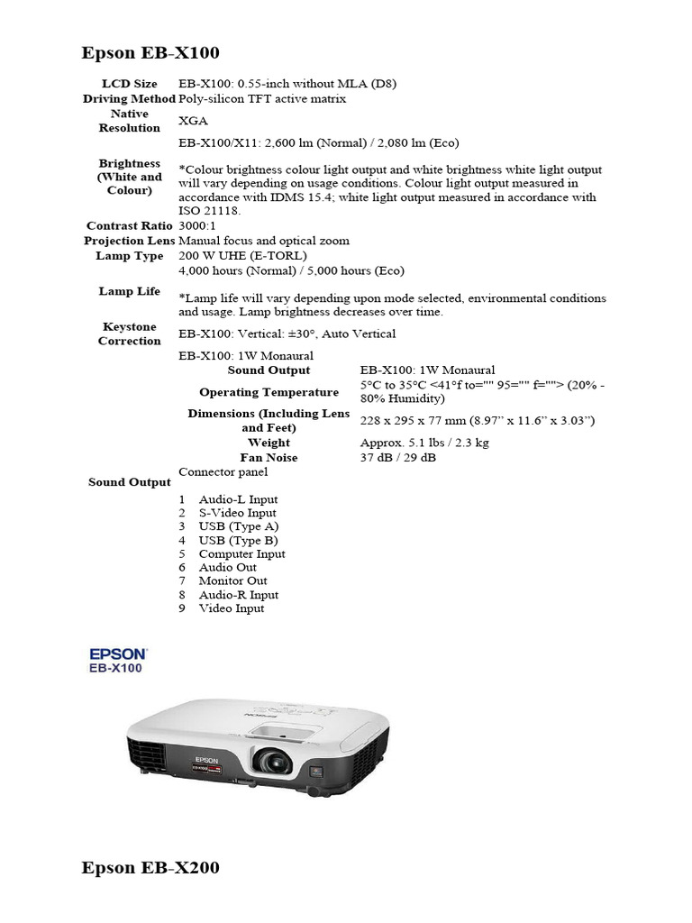 Epson EB | PDF | Electronic Engineering | Computer Engineering