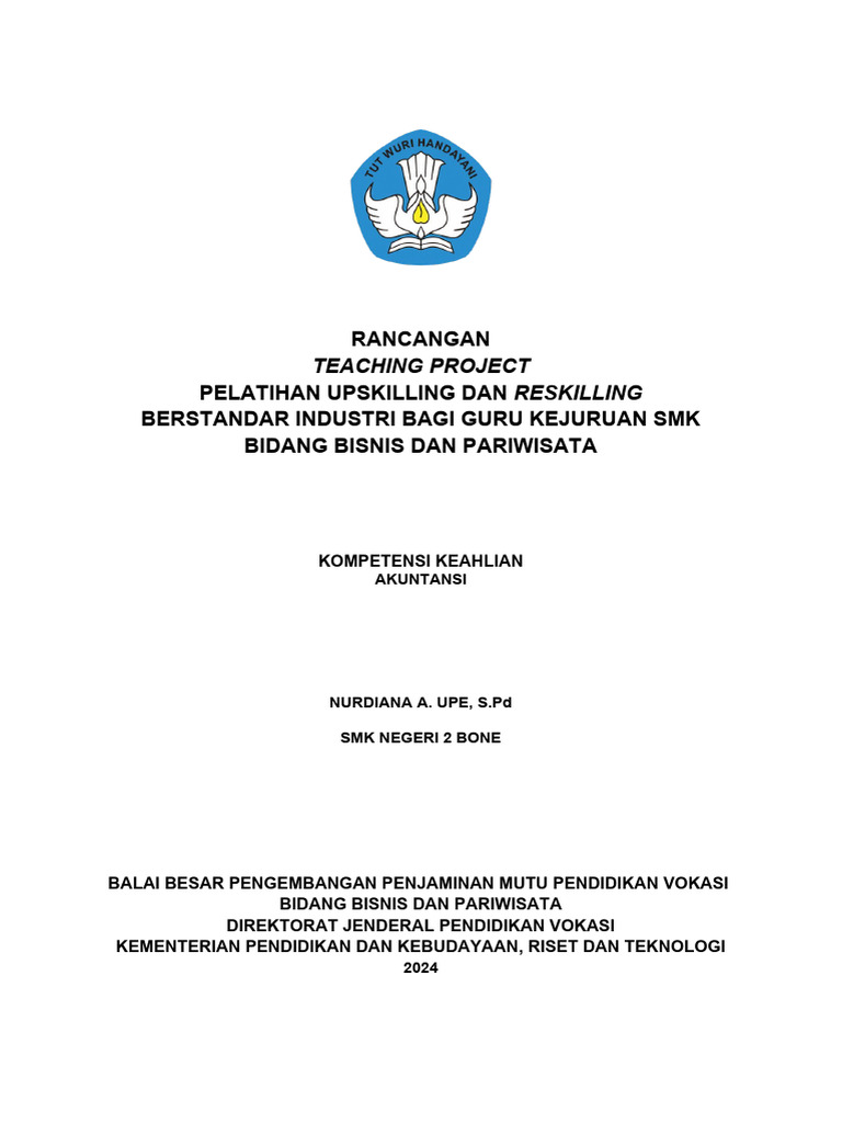Draft Teaching Project Nurdiana | PDF