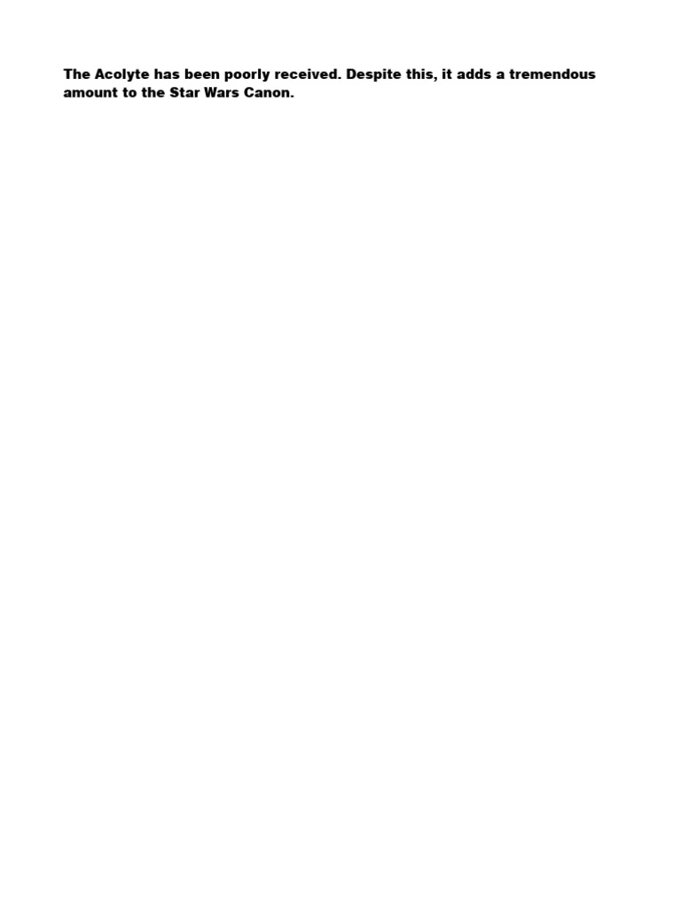 Acolyte 1 | PDF