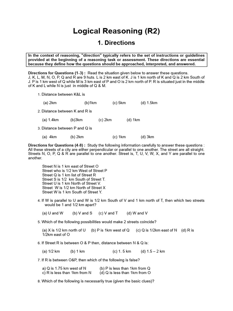 Logical Reasoning 2 - Final Year SVCE | PDF | Teaching Methods & Materials
