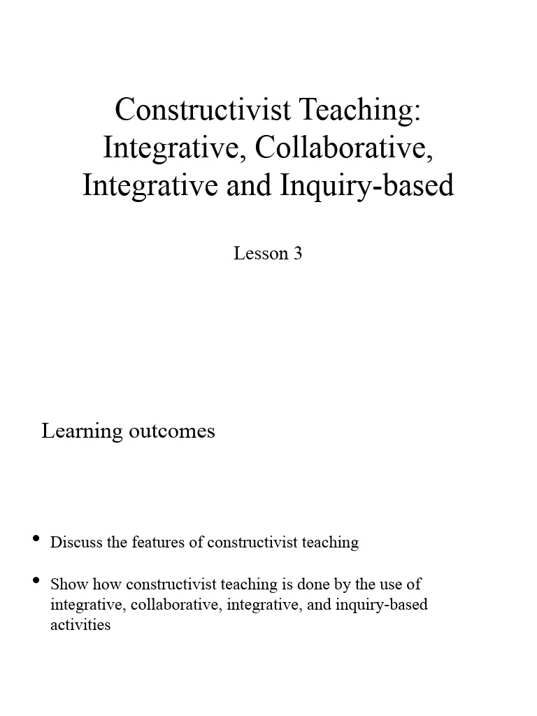 Constructivist Teaching | PDF | Constructivism (Philosophy Of Education ...