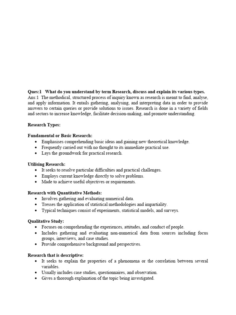 Research Methodology Code-Dmba 301 | PDF | Chi Squared Test | Methodology