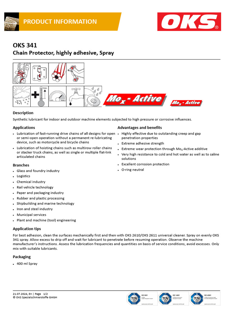 Pi Oks 341 112424 en | PDF | Lubricant | Corrosion