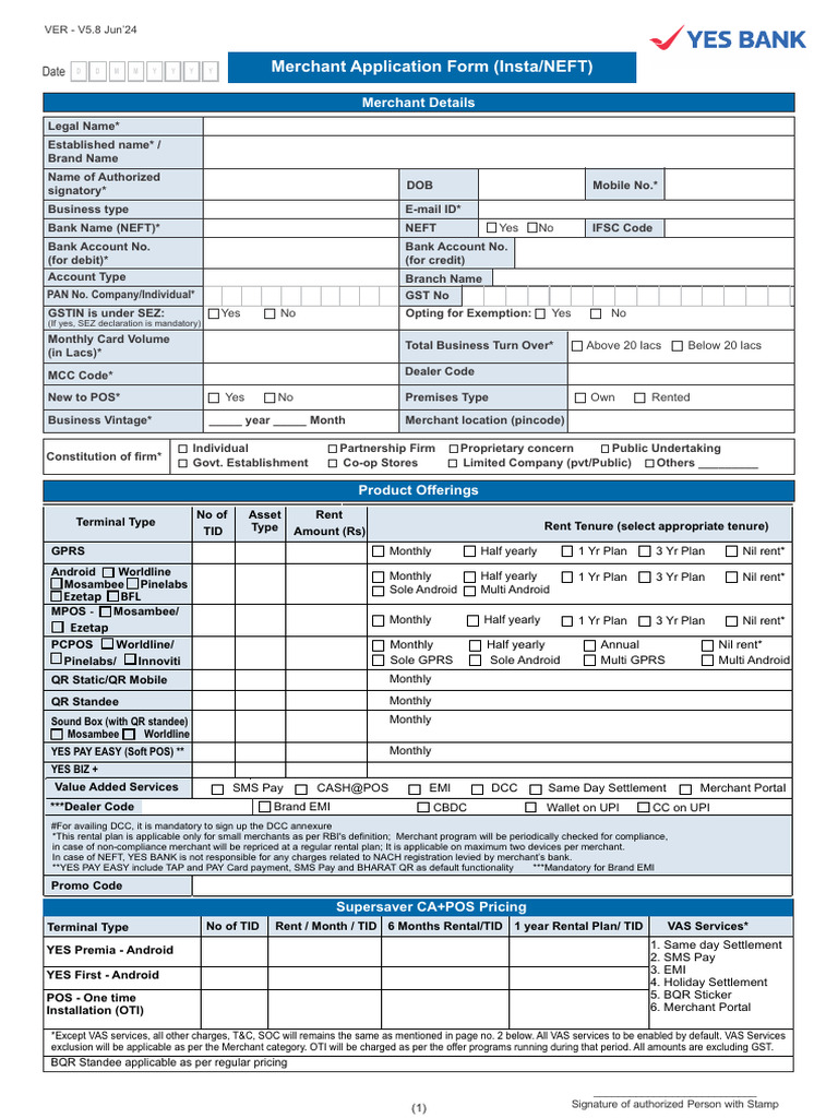 Digital (Insta Onboarding) Onboarding Form V5.8 - 31-05-2024 | PDF ...