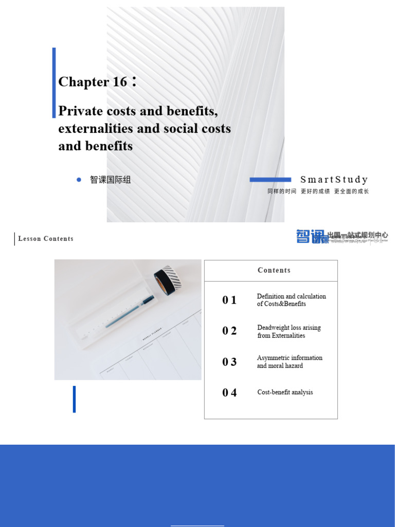 Chapter 16 Private Costs and Benefits, Externalities and Social Costs and Benefits | PDF ...