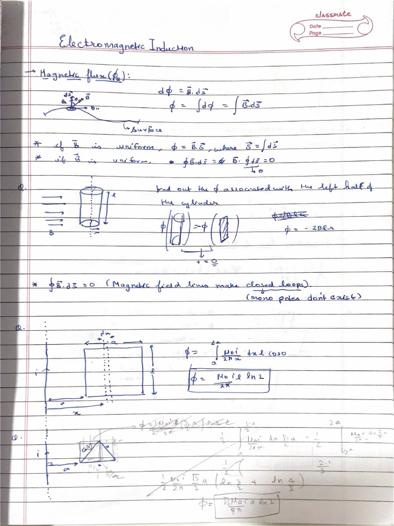 Electro Magnetic Induction Part 1 | PDF