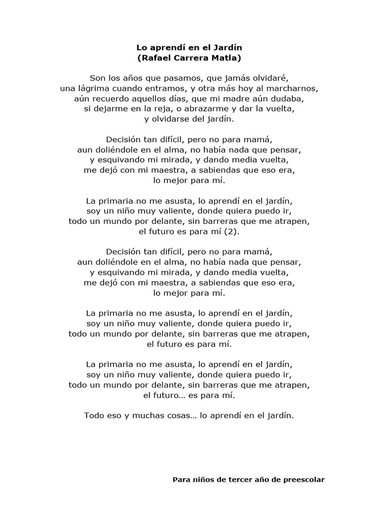 Aprendizajes del Jardín de Niños | PDF