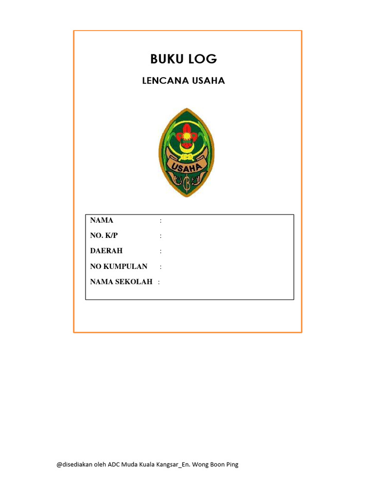 Buku Log Lencana Usaha Pengakap | PDF