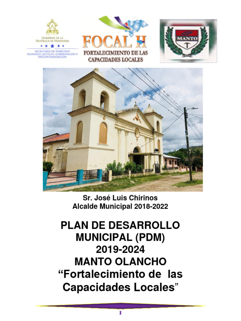 Plan de Desarrollo Municipal de MANTO, OLANCHO, Honduras PDM | PDF ...