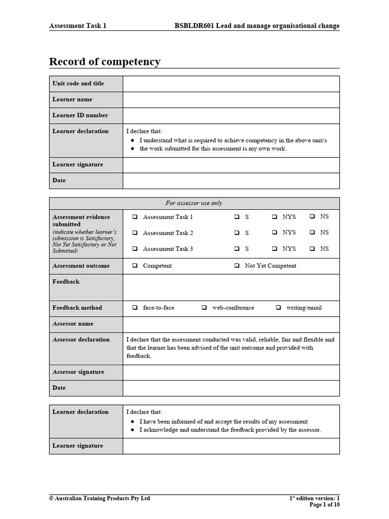 BSBLDR601 - Assessment Task 1 | PDF | Computer Security | Security