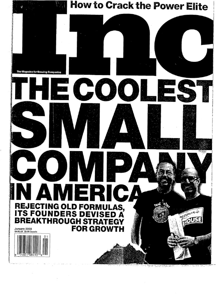 Small Gaints - Zingermans Inc-Jan-2003 | PDF