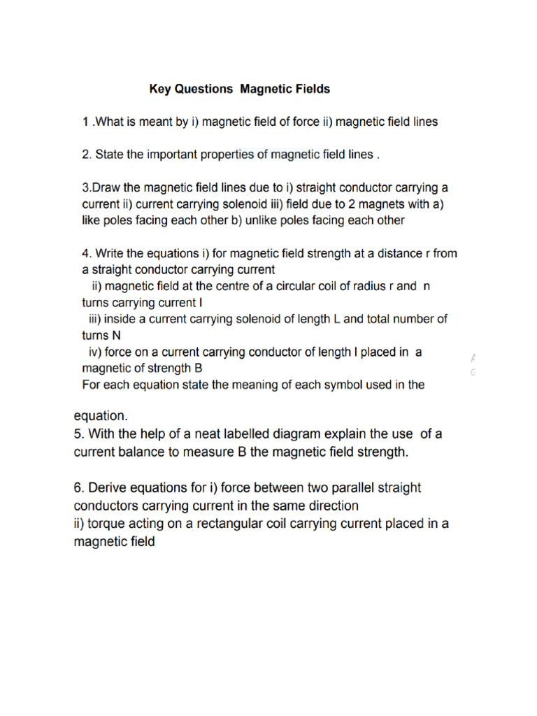 Magnetic Field | PDF