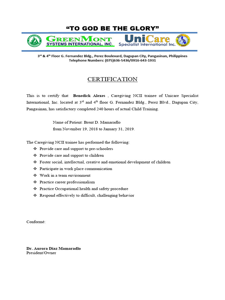 Ojt Certificate 2 Ver2 | PDF