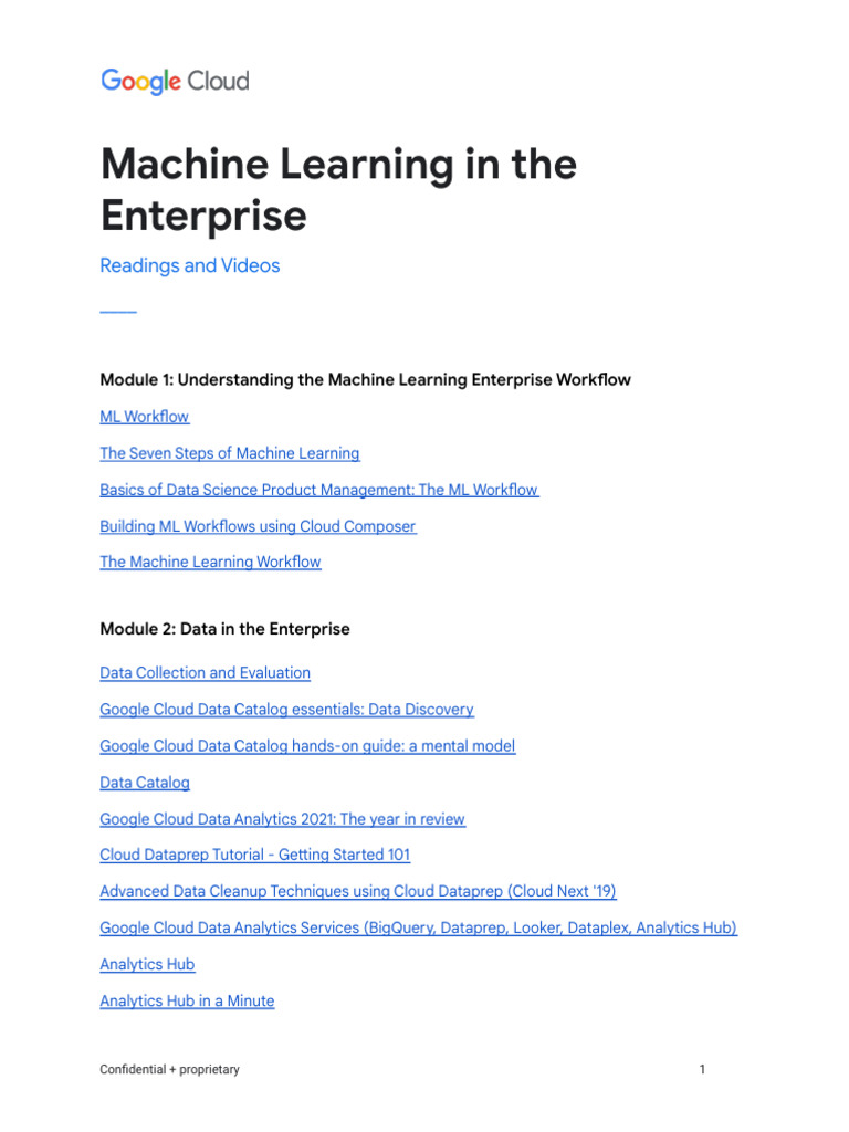 Machinelearningenterprise Readings | PDF | Machine Learning ...