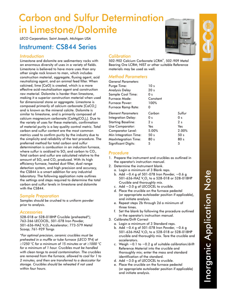 cs844 Cs Limestone Dolomite 203-821-544 | PDF | Limestone | Carbonate