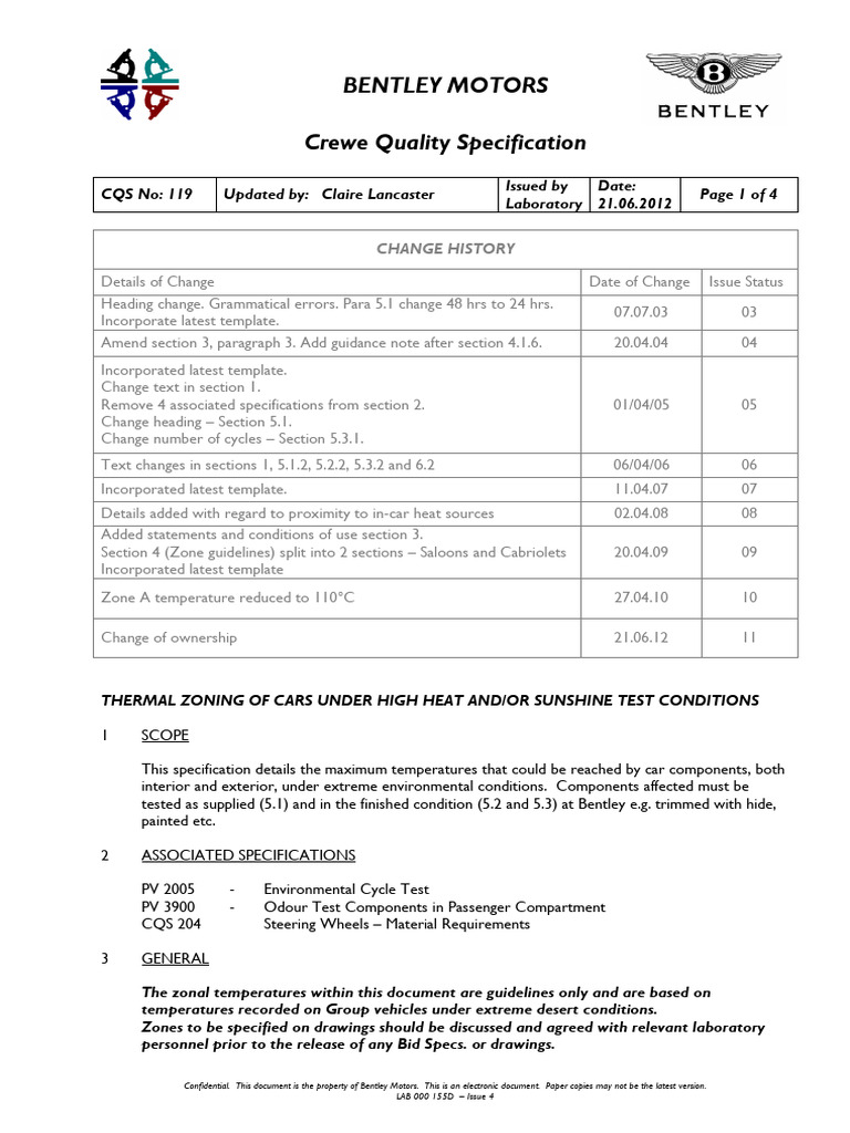 Cqs 119 | PDF | Trunk (Car) | Heat