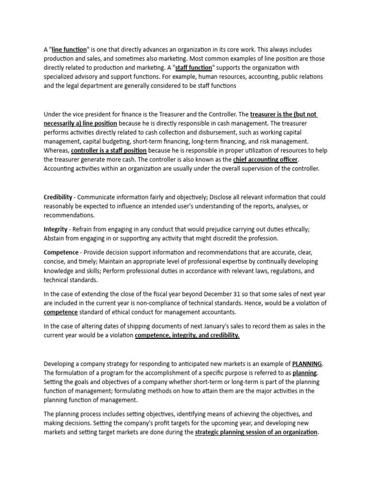 W1 - Basic Considerations in MAS | PDF | Planning | Management Accounting