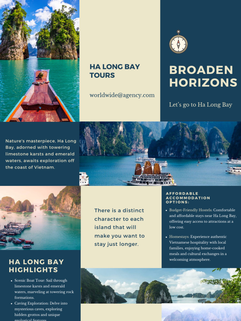 Navy Blue and Beige Nature Travel Trifold Brochure 2 | PDF