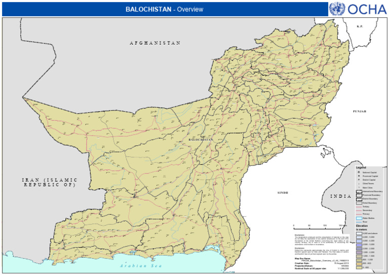 Balochistan Map | PDF