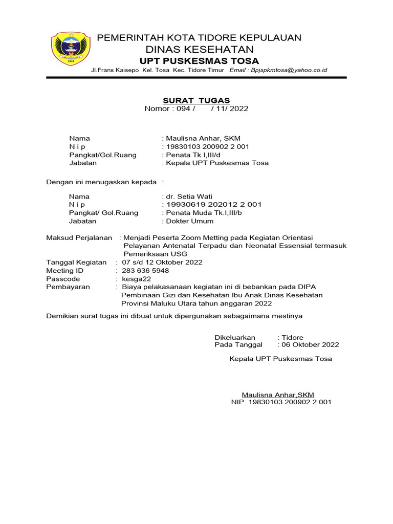 Surtug & SPPD DR Tia | PDF