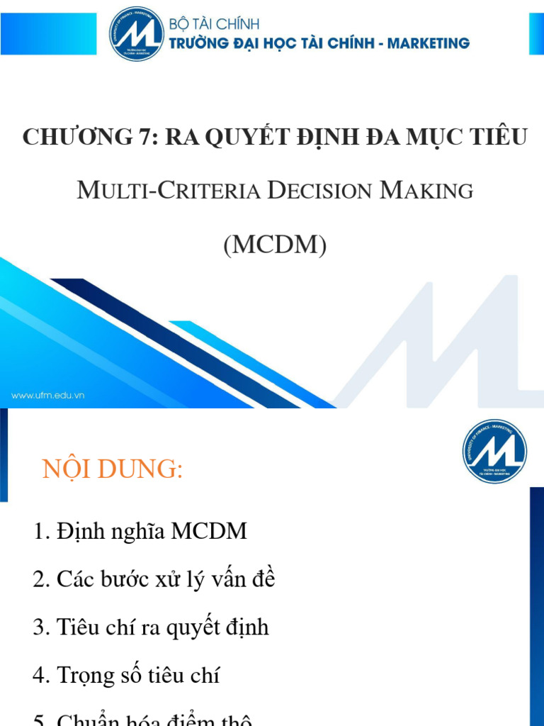 7 - Chuong 7 - Toi Uu Hoa Da Muc Tieu | PDF