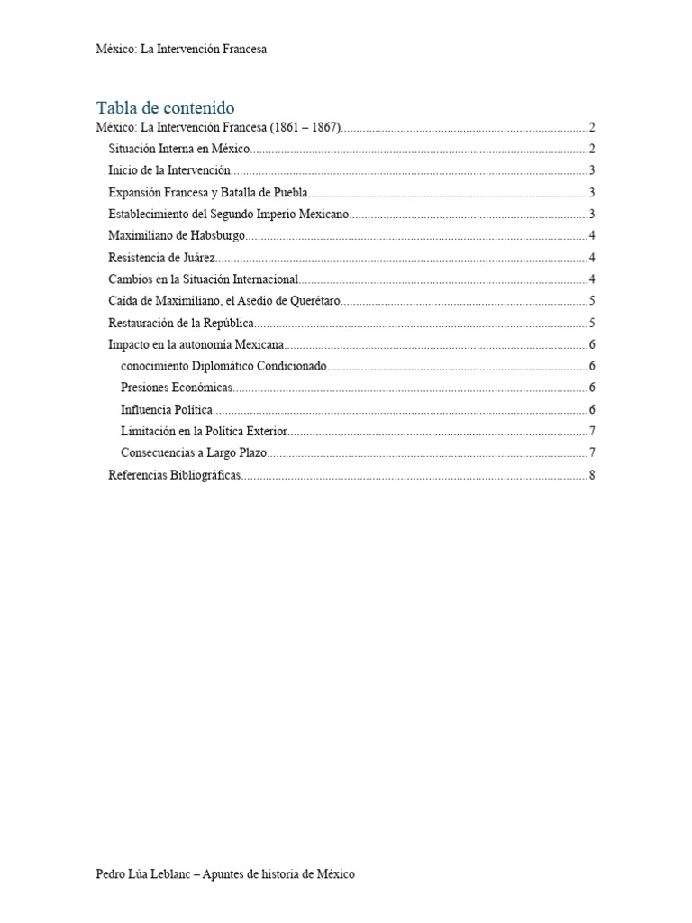 Intervención Francesa en México 1861-67 | PDF | México