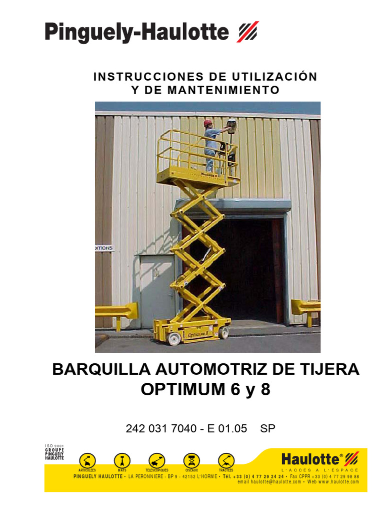 Manual Uso Optimum E01.05 Valido | PDF | Herida | Ascensor