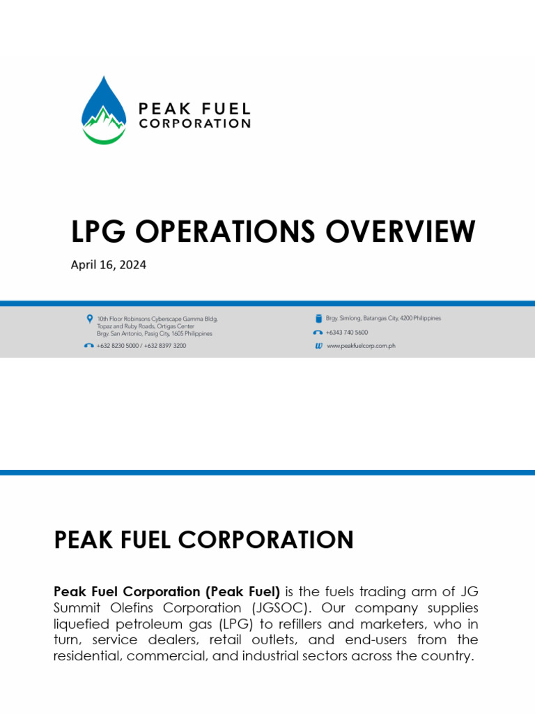 LPG Overview | PDF | Liquefied Petroleum Gas | Propane