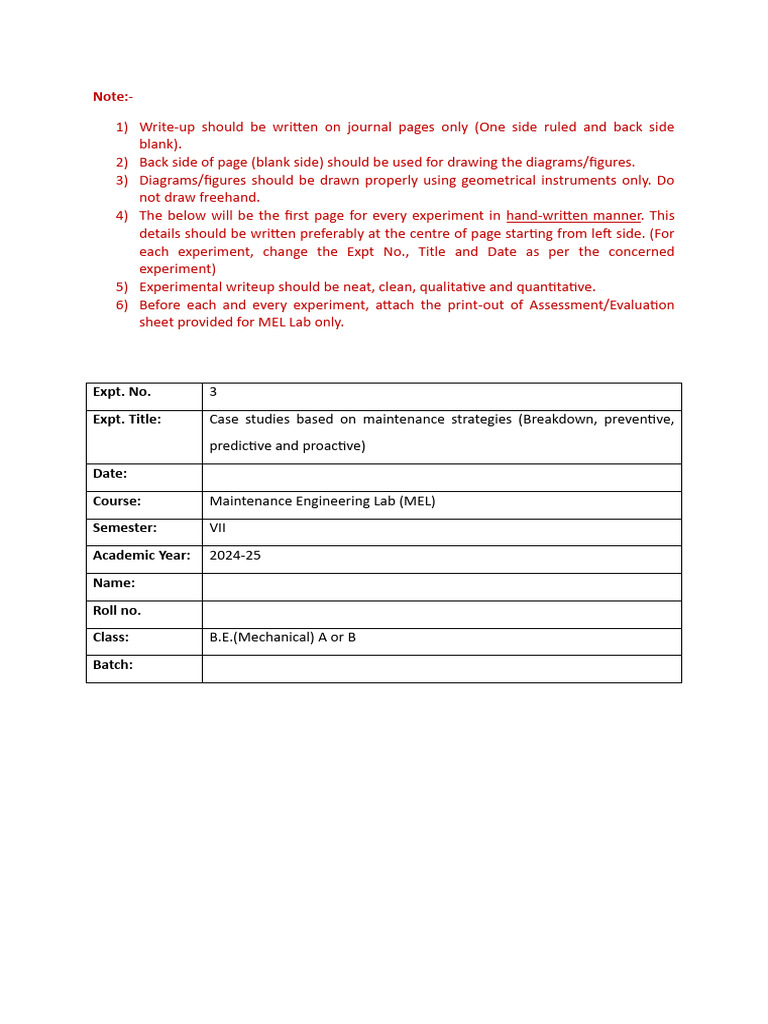 Expt 3 - Guidelines | PDF | Methodology | Science Expt 3 - Guidelines | PDF | Methodology | Science