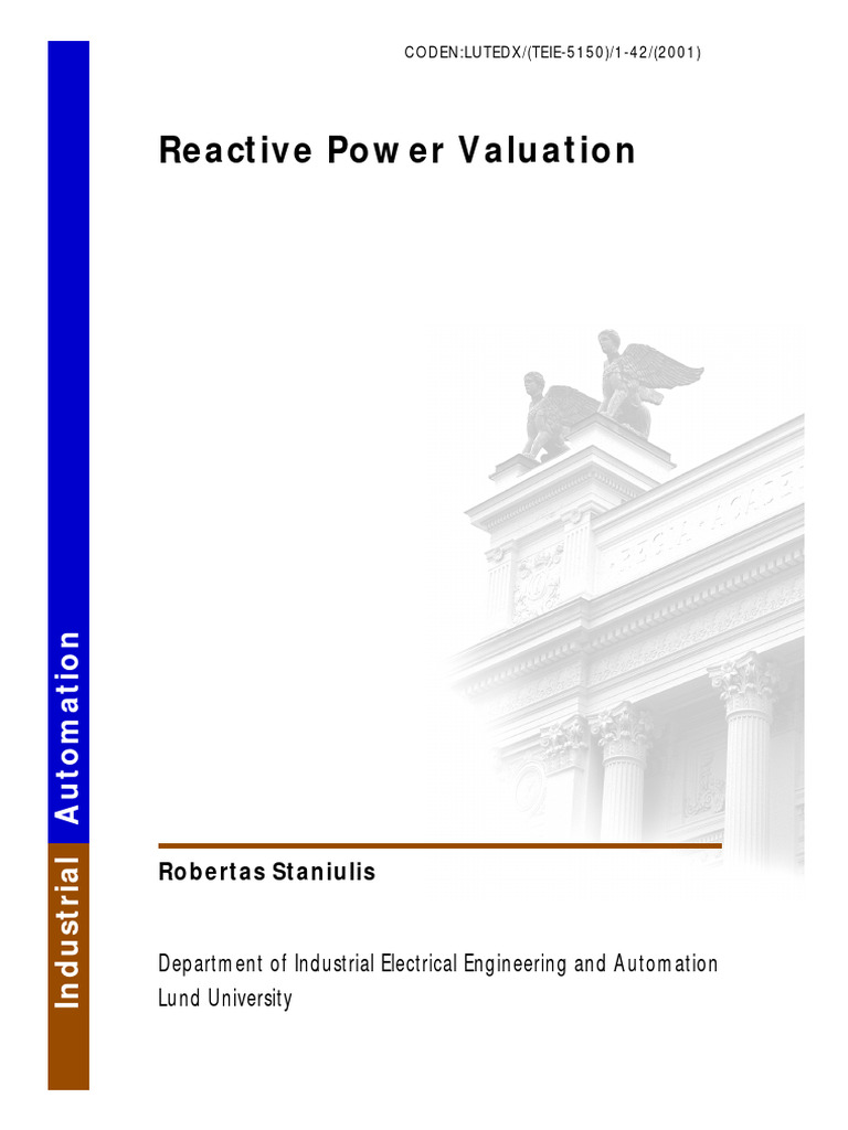 Reactive Power Valuation | PDF | Capacitor | Ac Power