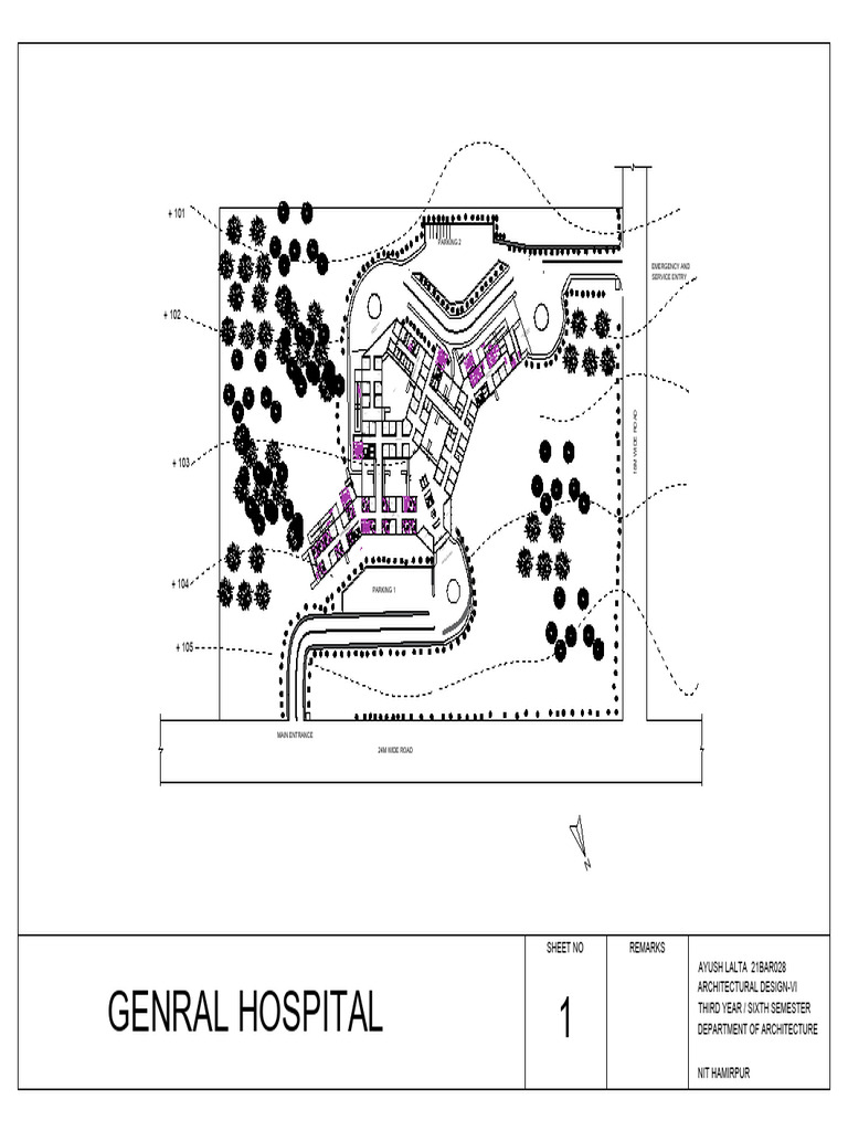 Site Plan Hospital | PDF