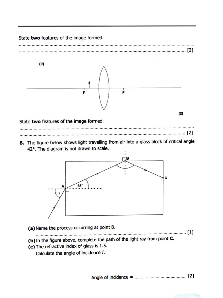Light Revision | PDF | Refraction | Refractive Index