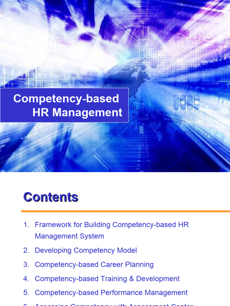 Competency-Based HR Management - 1 | PDF