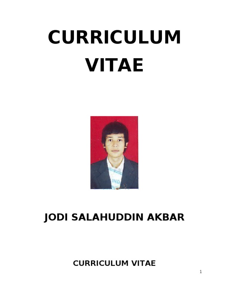 CV Jodi Salahuddin Akbar | PDF